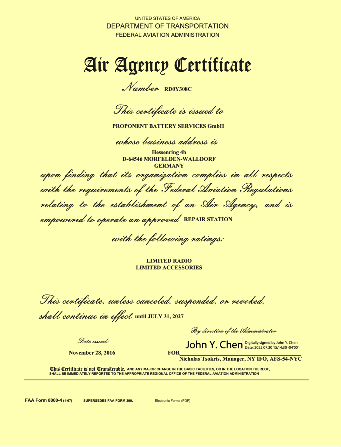 Approvals, Certificates, Part-145, FAA, CA/UK, Saft, Hawker