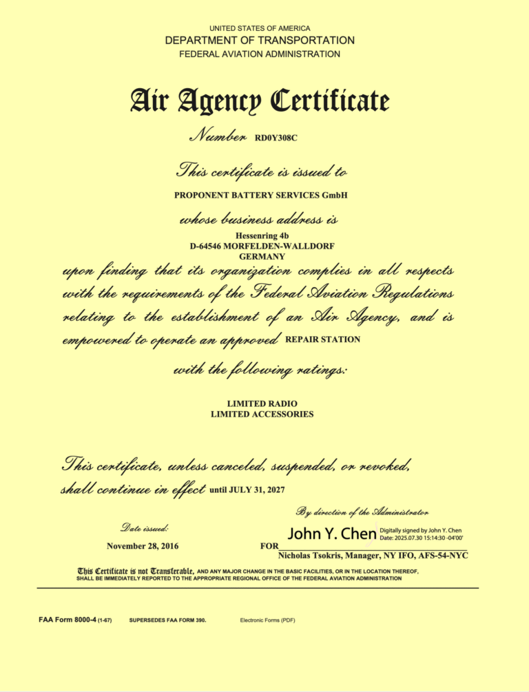 Approvals, Certificates, Part-145, FAA, CA/UK, Saft, Hawker